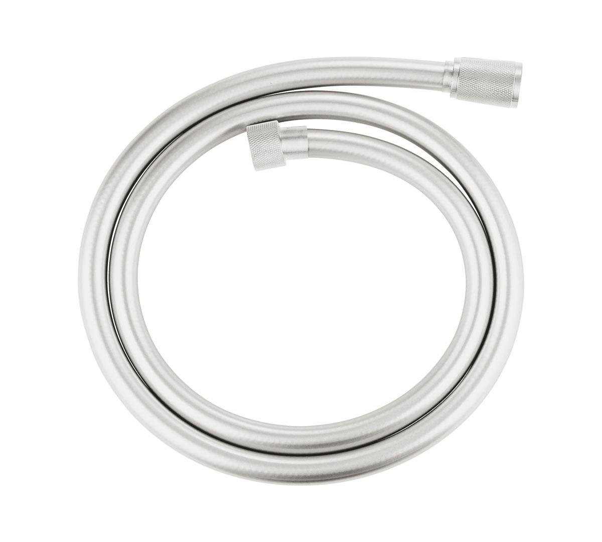 Grohe-Silverflex Shower Hose Twist free 1250mm Supersteel | Natural Angle