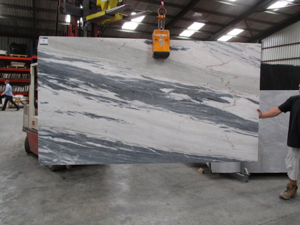 Arabescato Breccia Classico Polished Marble Slab | Natural Angle